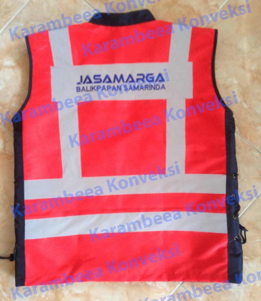 Rompi Safety Proyek Jasamarga | Konveksi Kaos Bandung