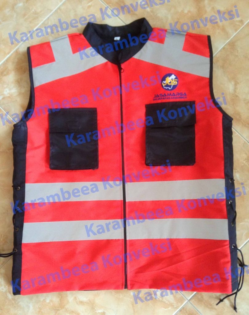 Rompi Safety Proyek Jasamarga | Konveksi Kaos Bandung