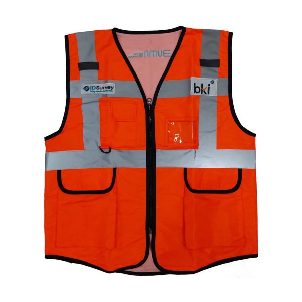 Rompi Safety K3 BKI Jakarta | Konveksi Kaos Bandung