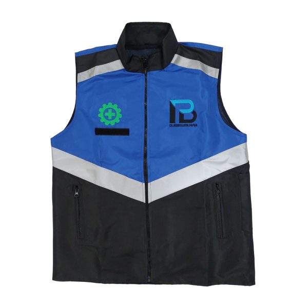 Rompi Safety K3 CV Berdikari Papua | Konveksi Kaos Bandung