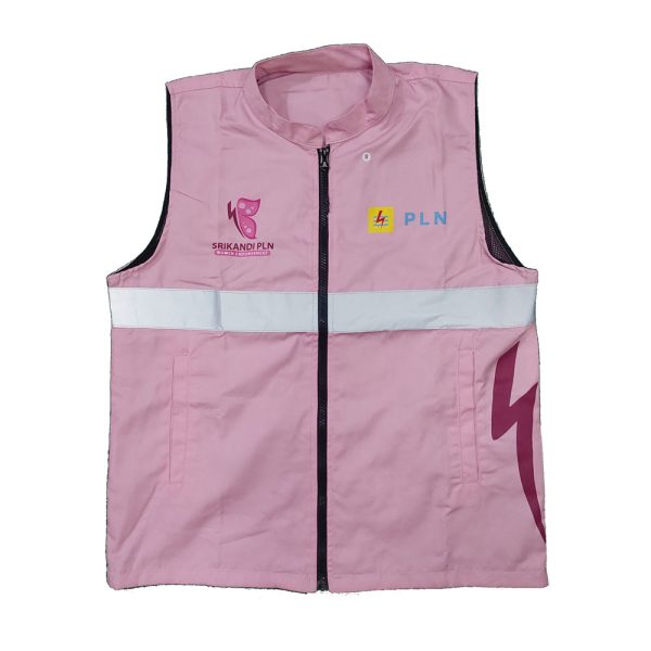 Rompi Safety Srikandi PLN | Konveksi Kaos Bandung